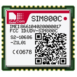 SIM800C SIMCOM - Quad-band GSM/GPRS module 3.4/4.4V - LCC | DENA