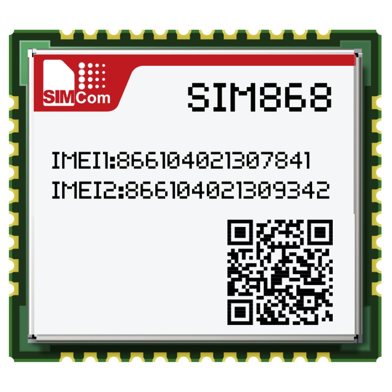SIM868 SIMCOM - Quad-band GSM/GPRS + GNSS module 3.4/4.4V - LCC | DENA